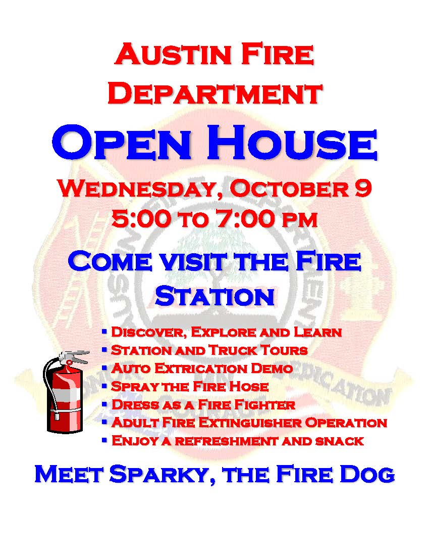 2024 Fire Dept Open House Flyer